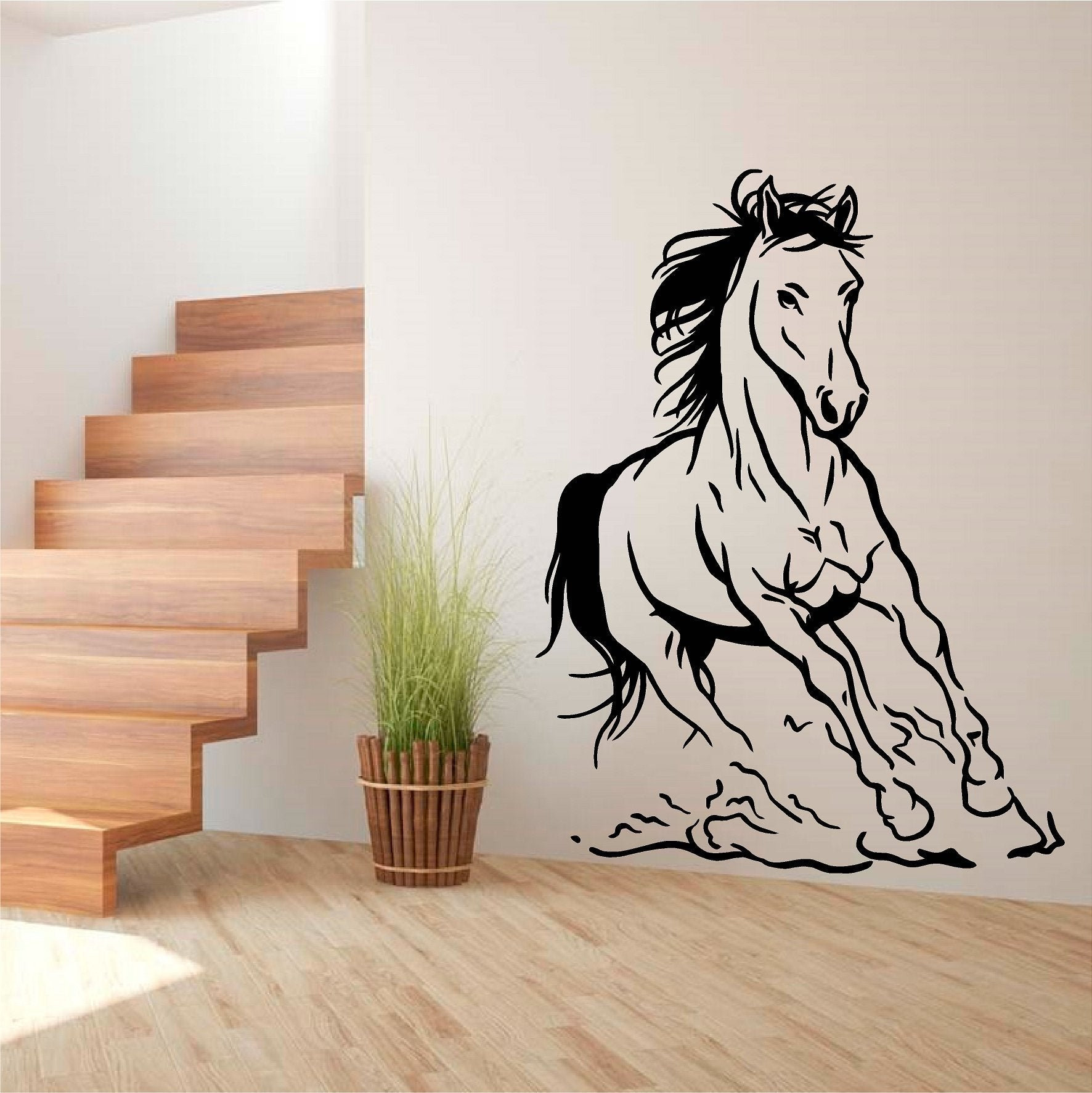 Stallion Vinyl Wall Art, Decal, Sticker, Transfer, Mural, Removable ...