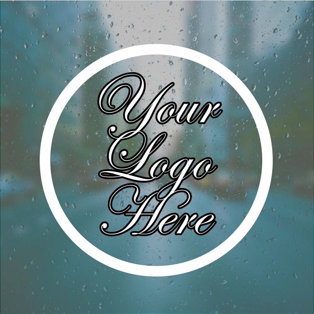 YOUR LOGO HERE, Sign, Transfer, Mural, Decal, Sticker, 75 Colours ...