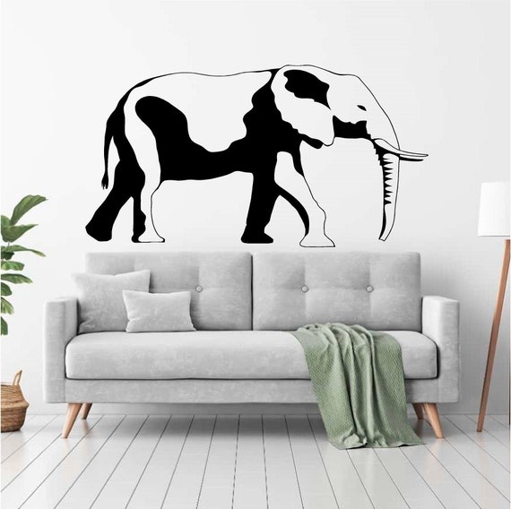 Elephant Custom Sized Decal Wall Art Vinyl Wall Art Elephant With