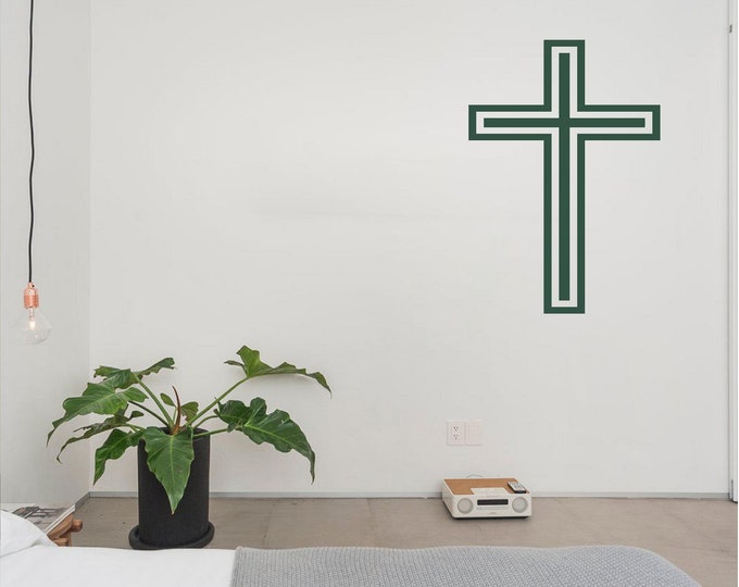 20 X Vinyl Cross/crucifix Shaped Stickers, Decal, Transfer, Crafting ...