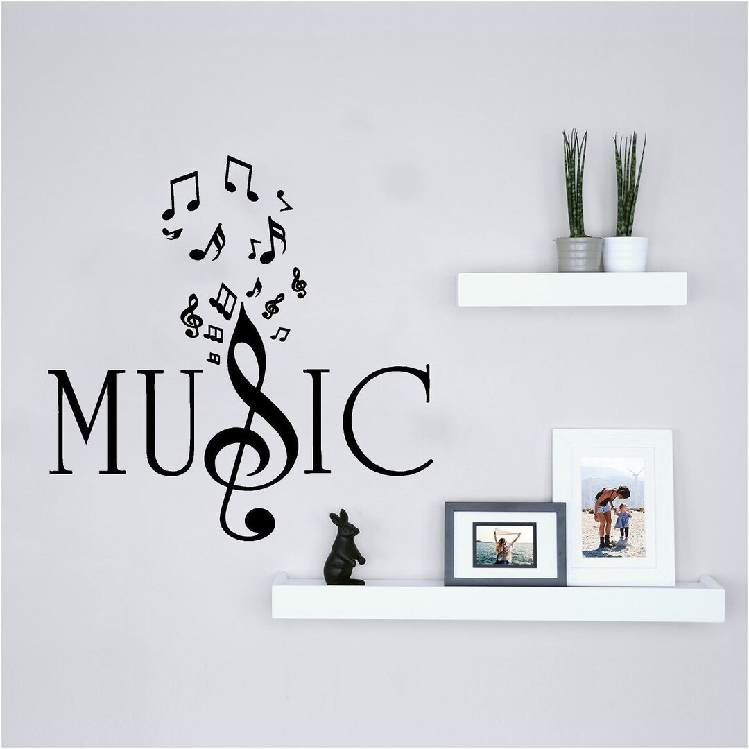 Music Vinyl Wall Art, Decal, Sticker, Transfer, Mural, Removable ...