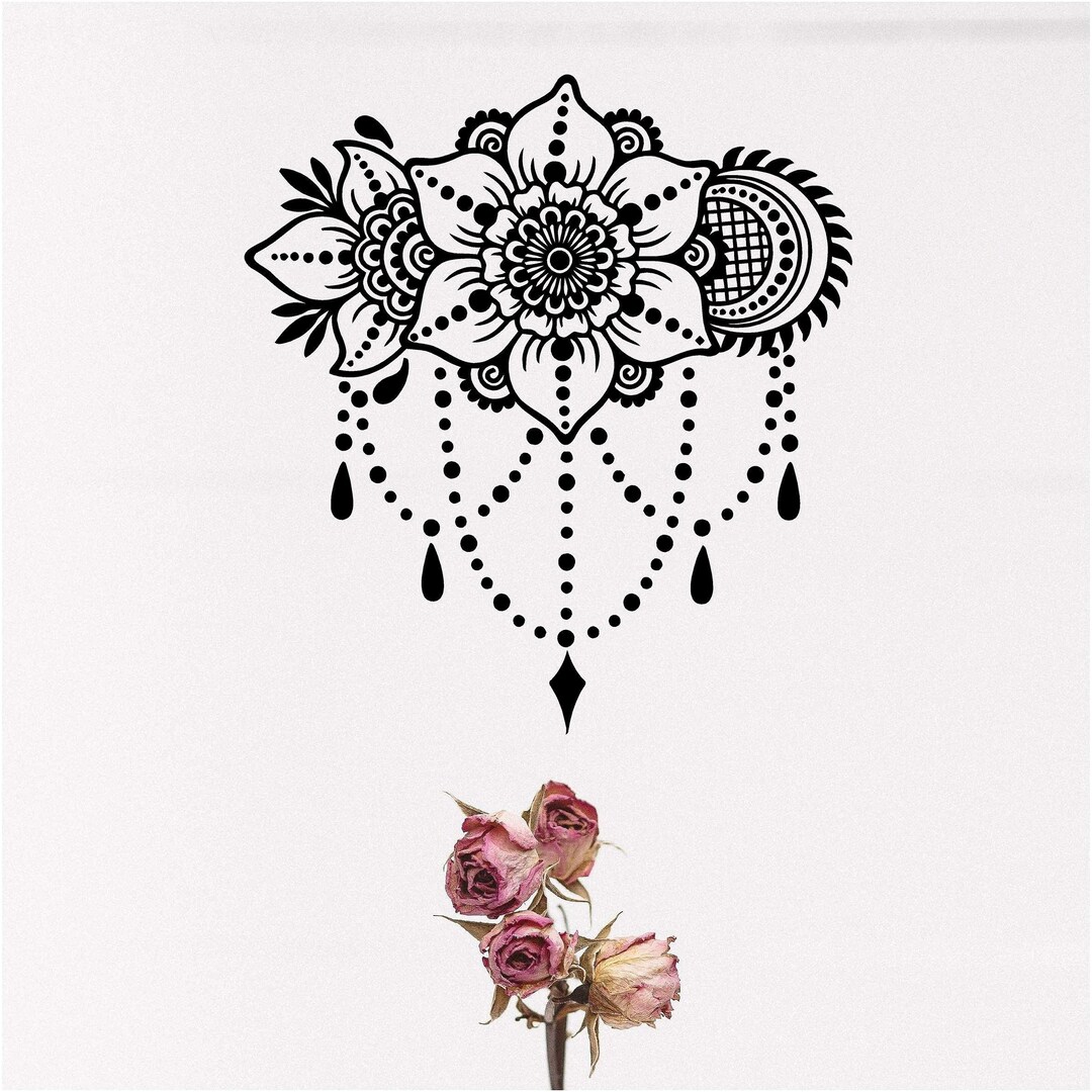 Mandala Vinyl Wall Art, Decal, Sticker, Transfer, Mural, Decor, Rent ...