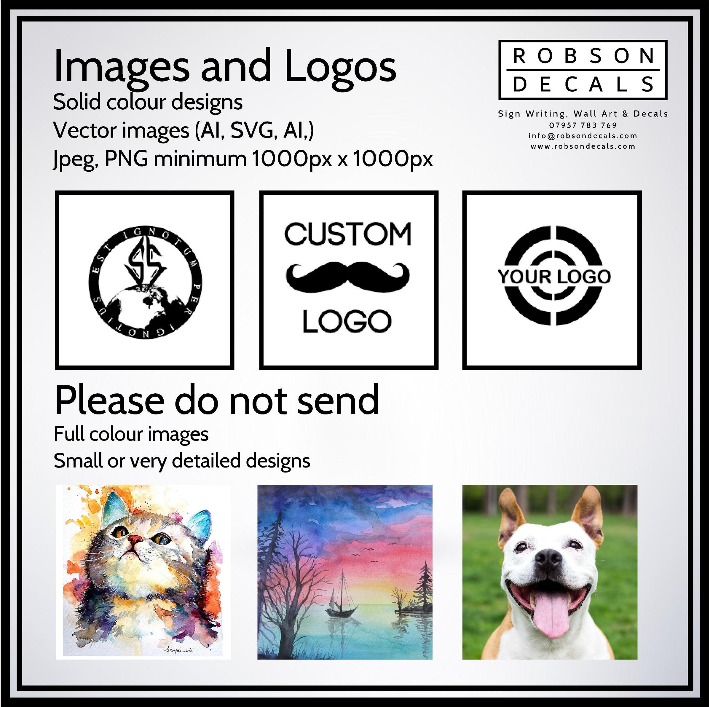 LOGO TO DECAL Sign Transfer Mural Decal Sticker 75 | Etsy UK