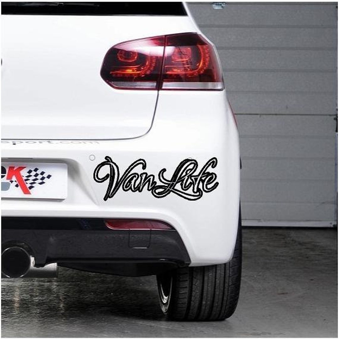 Van Life Bumper Sticker, Decal, Transfer, Cut Not Printed, Easy to ...
