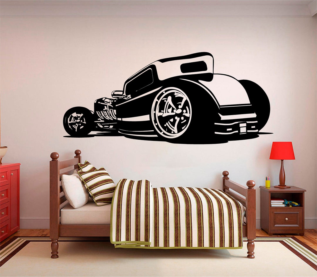 Rat Rod Sticker, Vinyl Wall Art Sticker, Transfer, Mural, Stencil, EASY ...