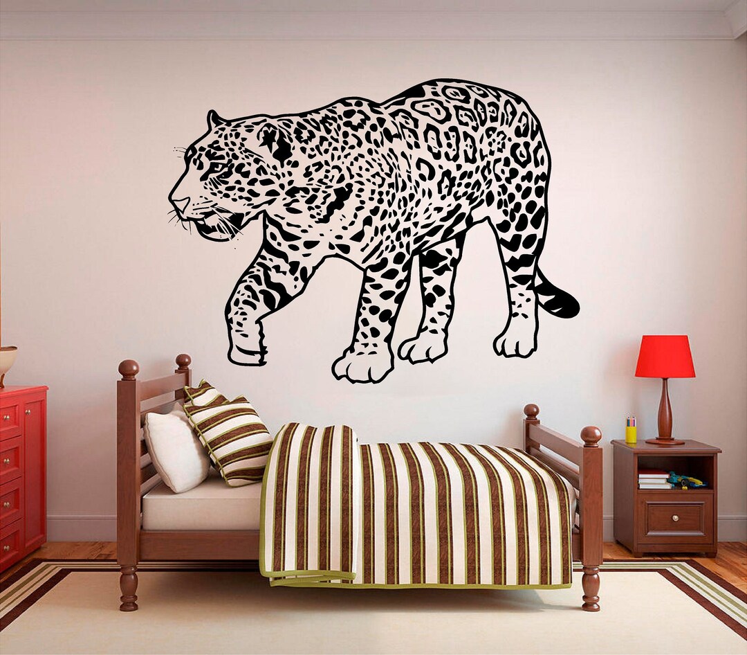 Prowling Cheetah Vinyl Wall Art, Decal, Sticker, Transfer, Mural ...