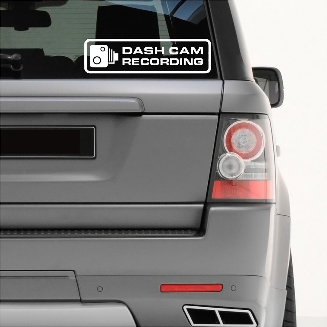 Dash Cam Recording Bumper Sticker, Decal, Transfer, Cut Not Printed ...