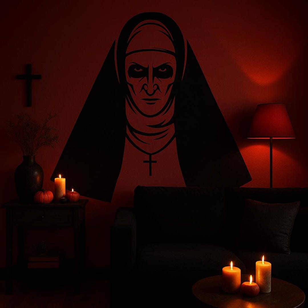 VALAK, THE NUN, Made to Order, Wall Sticker, 36 Colours, Apply Anywhere ...