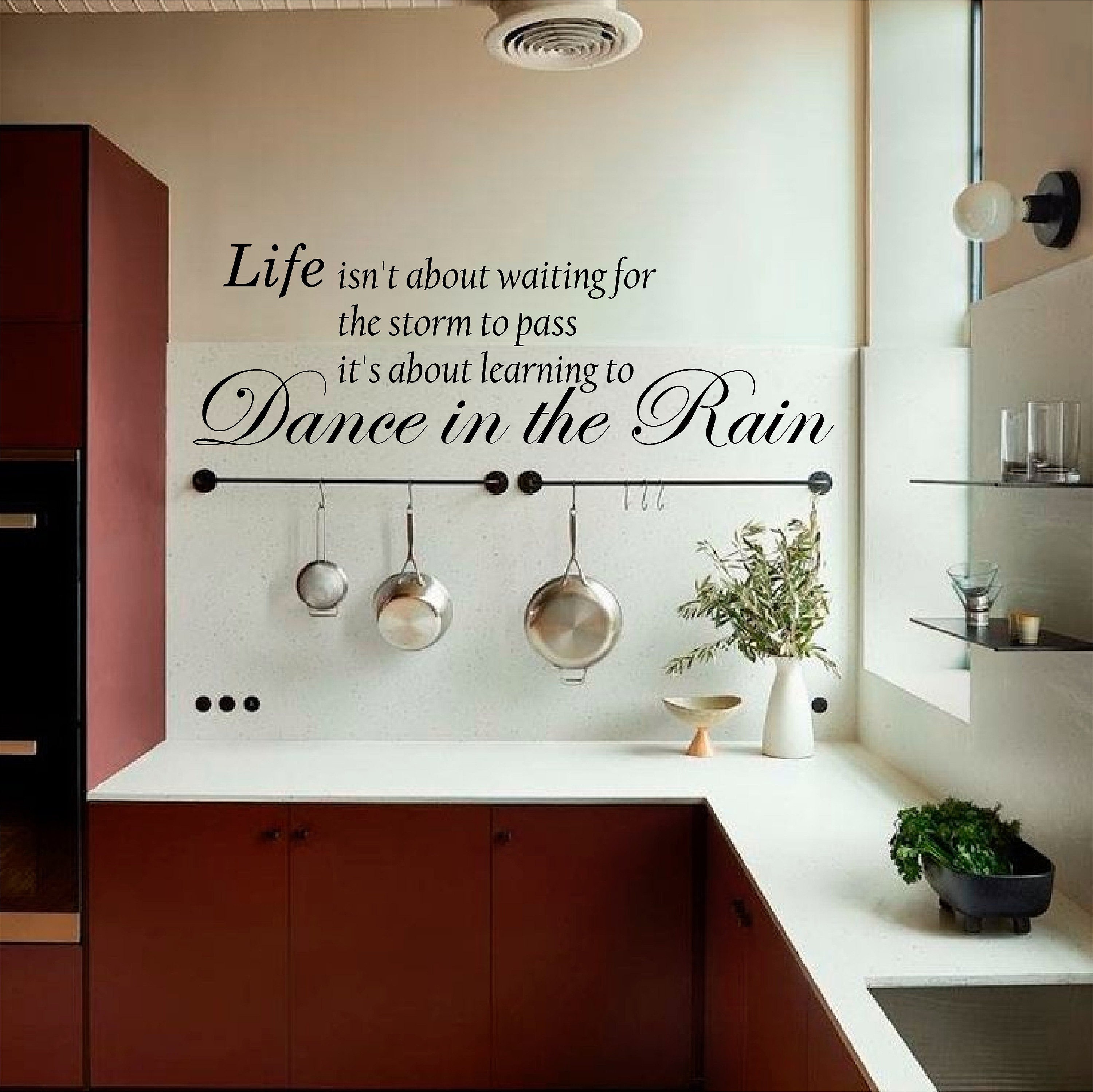 Learn to Dance in the Rain 0164 Wall art Decal Interior or | Etsy