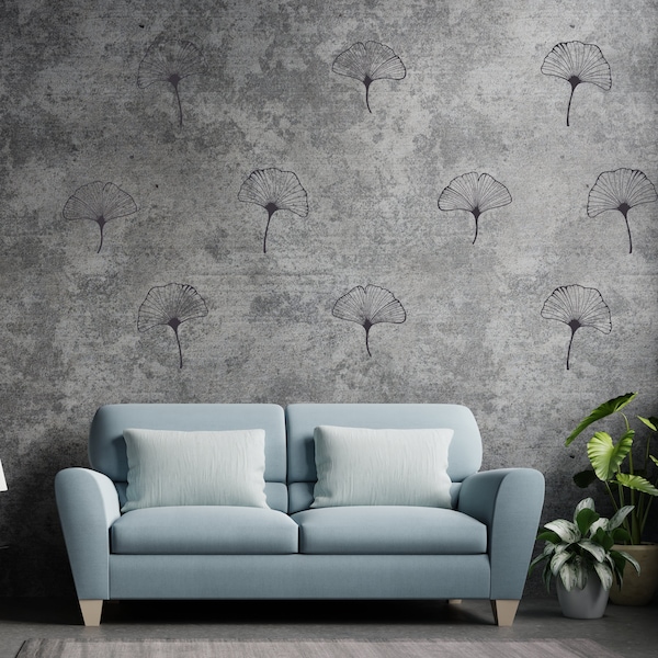 Ginko Leaves Wall Art - Etsy