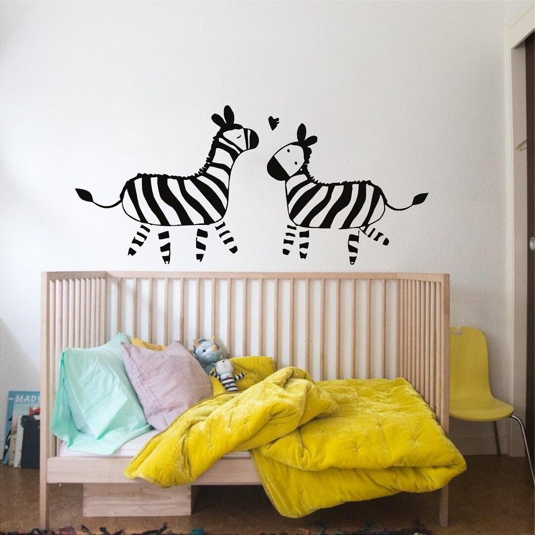 Zebra's Playing Vinyl Wall Art, Decal, Sticker, Transfer, Mural ...