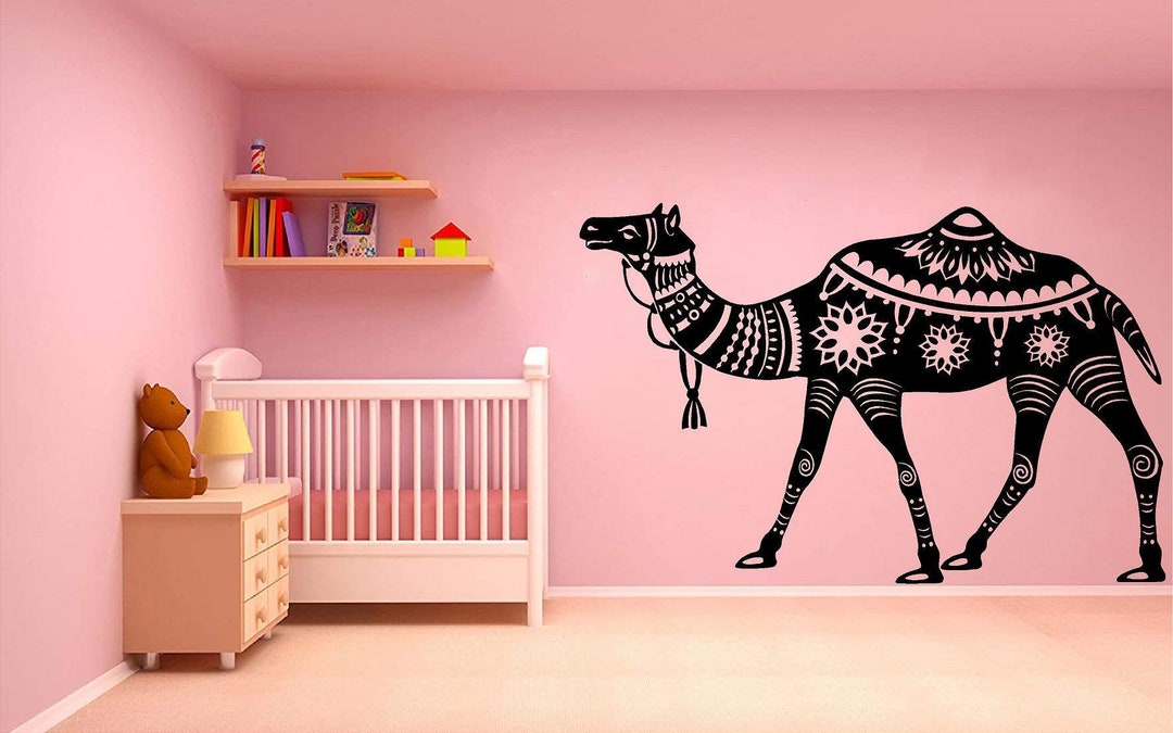 Patterned Camel Vinyl Wall Art, Decal, Sticker, Transfer, Mural ...