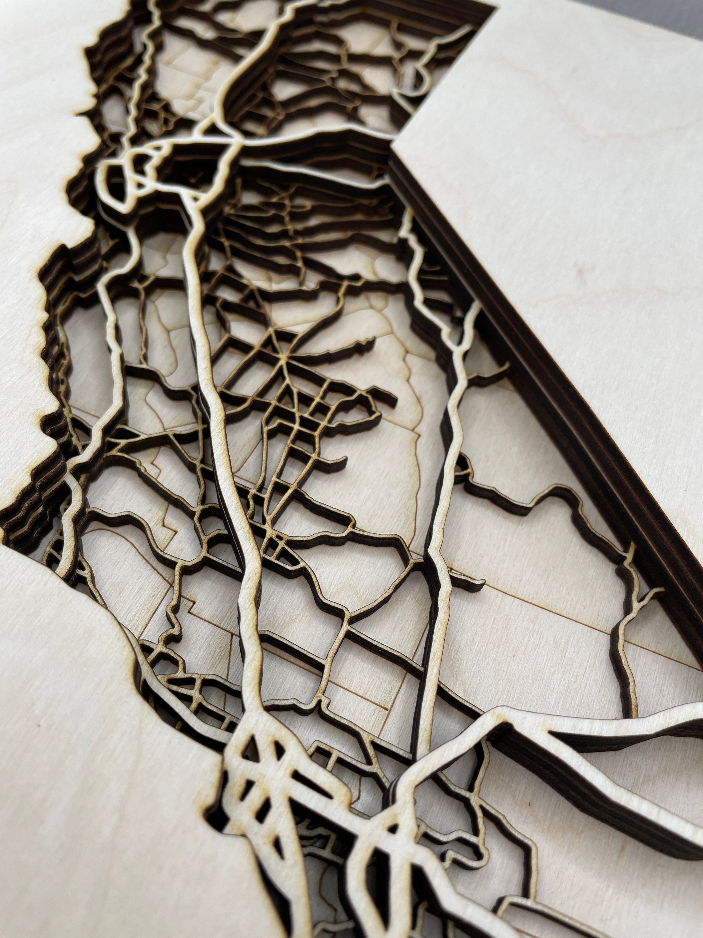 Laser Cutter File | California Layered Map - Etsy