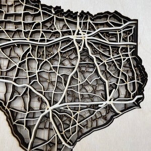 Laser Cutter File | Texas Layered Map - Etsy