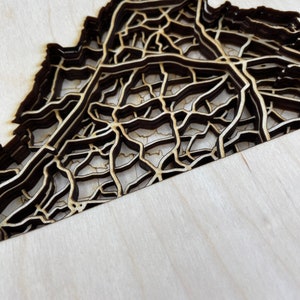 Laser Cutter File | Virginia Layered Map - Etsy