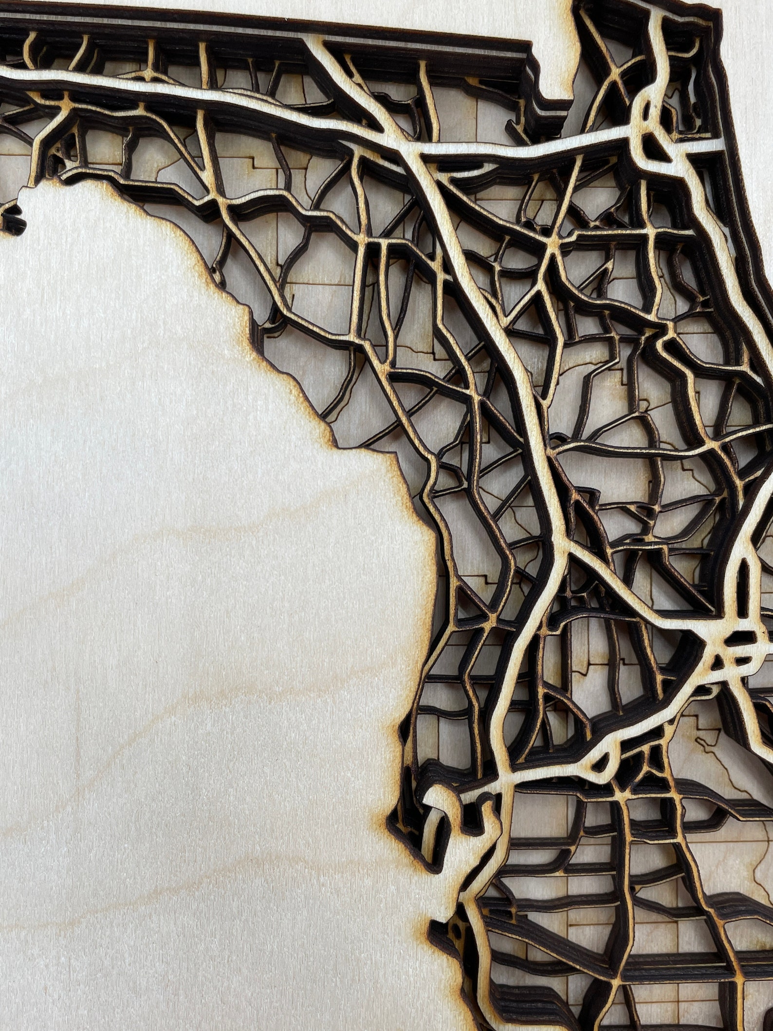Laser Cutter File | Florida Layered Map - Etsy