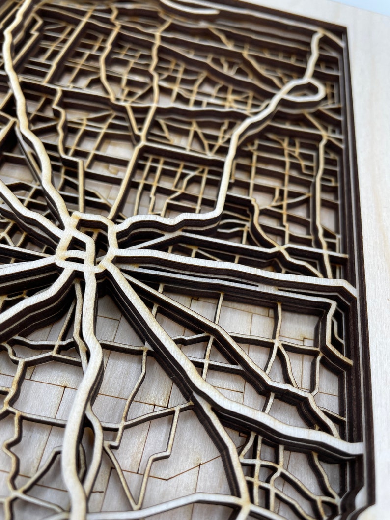 Laser Cutter File | Indiana Layered Map - Etsy
