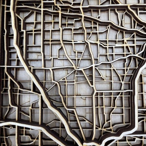 Laser Cutter File | Indiana Layered Map - Etsy