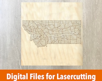 Laser Cutter File Ohio Layered Map - Etsy