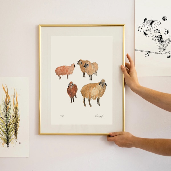 Sheep Wall Art - Etsy