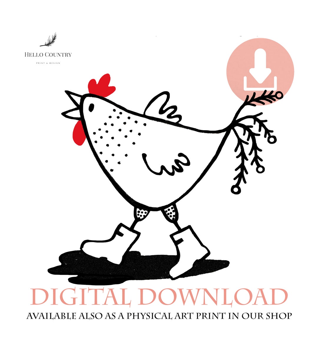 Huhn png, Huhn print, Huhn transparente Kunst, Huhn Geschenk, Huhn ...