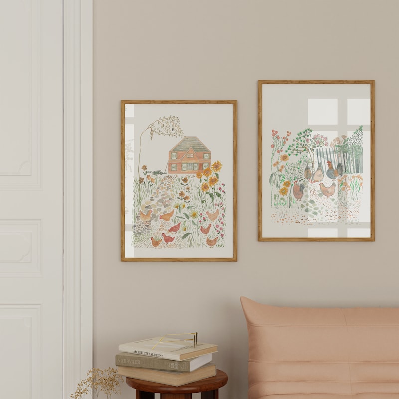 Chicken Art A5 - Etsy