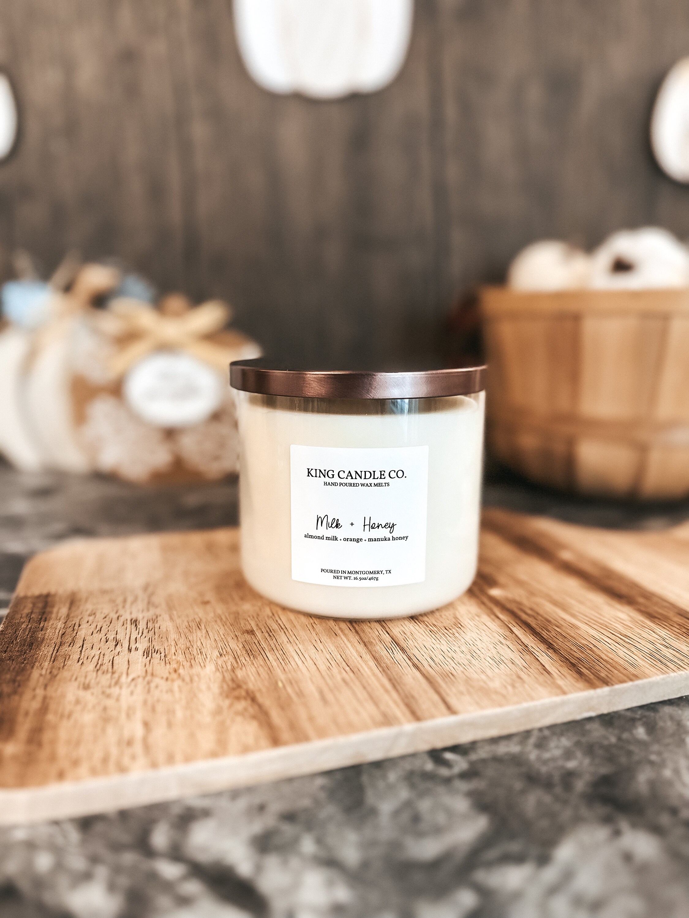 3-wick Candle - Etsy