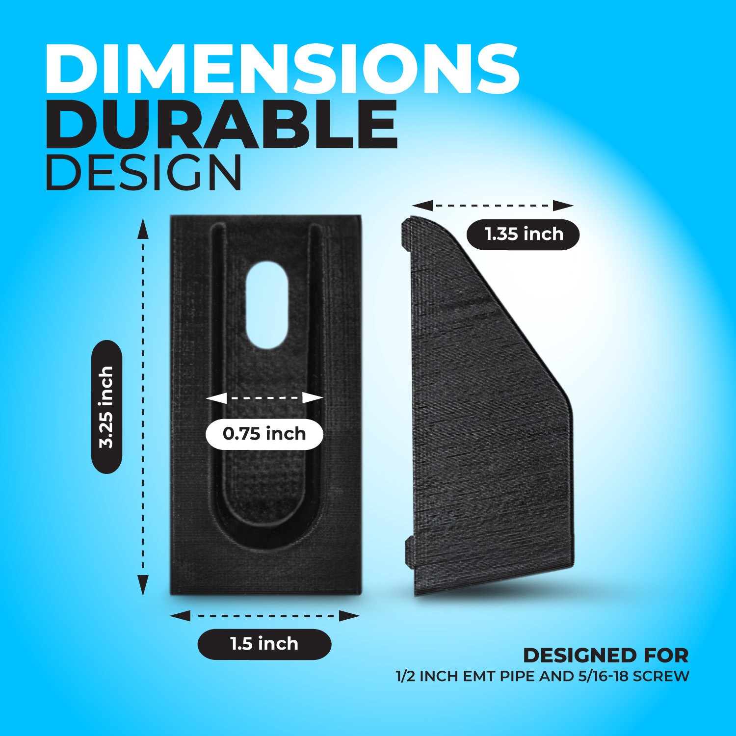 4 PCS Brackets for Electrical Wire Spool Support, Fits 1/2 in EMT Pipe ...