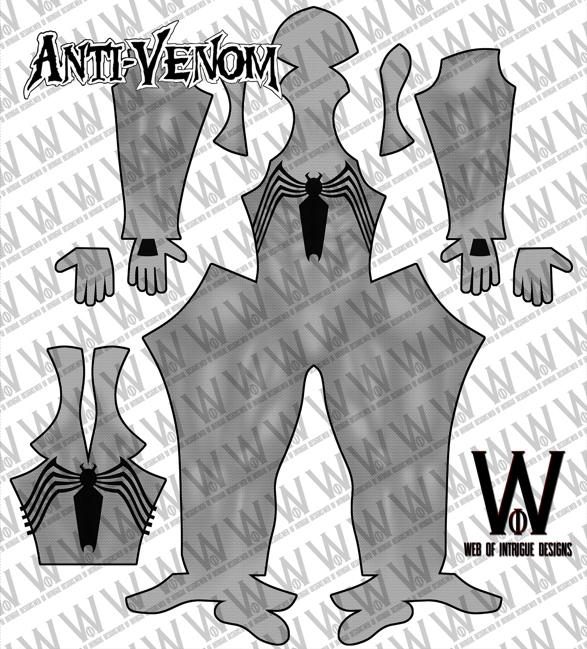 White & Black SM Suit Dye-sub Pattern - Etsy