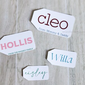 Custom Name Gift Tag Stickers - Etsy