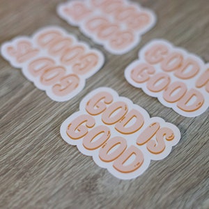 God is Good Hand Lettered Sticker, Faith Sticker - Etsy