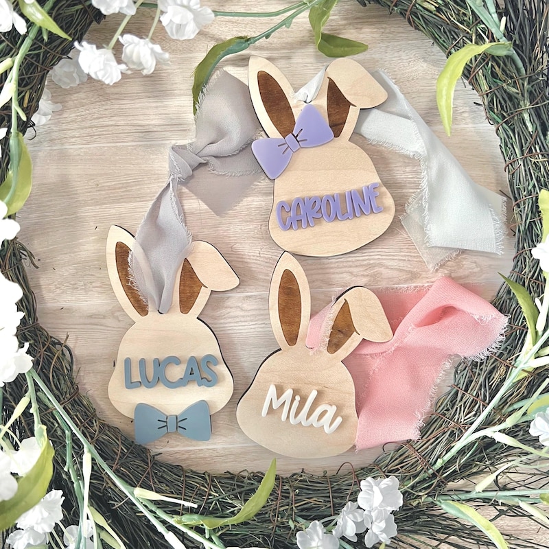 Easter Basket Name Charms - Etsy