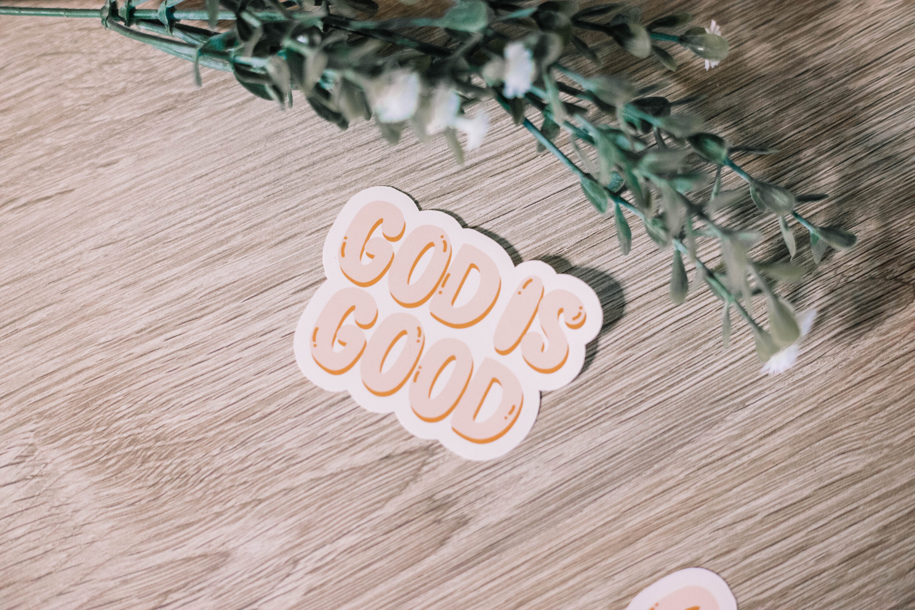God Is Good Hand Lettered Sticker Faith Sticker Christian | Etsy
