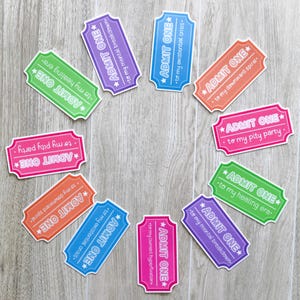 Admit One Mental Health Sticker Set | Set of 6 - Etsy