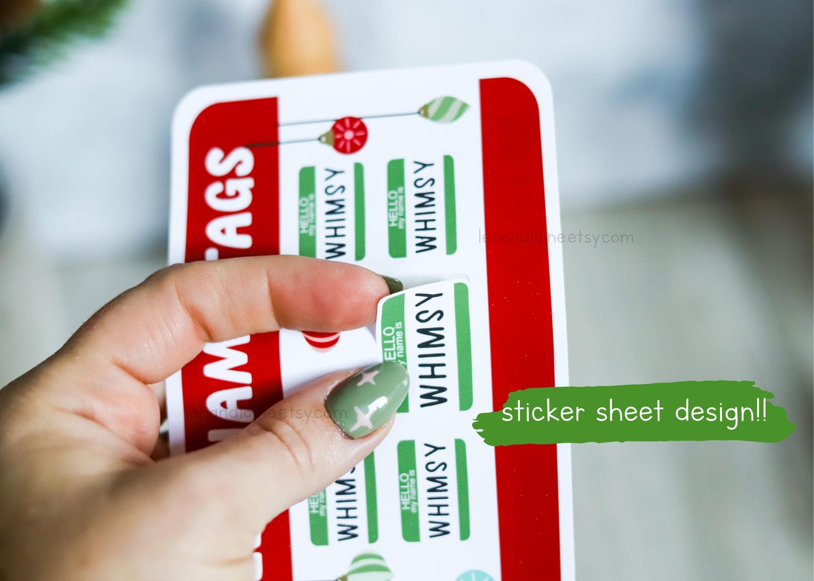 Elf Name Tag Stickers | Elf Arrival Idea - Etsy