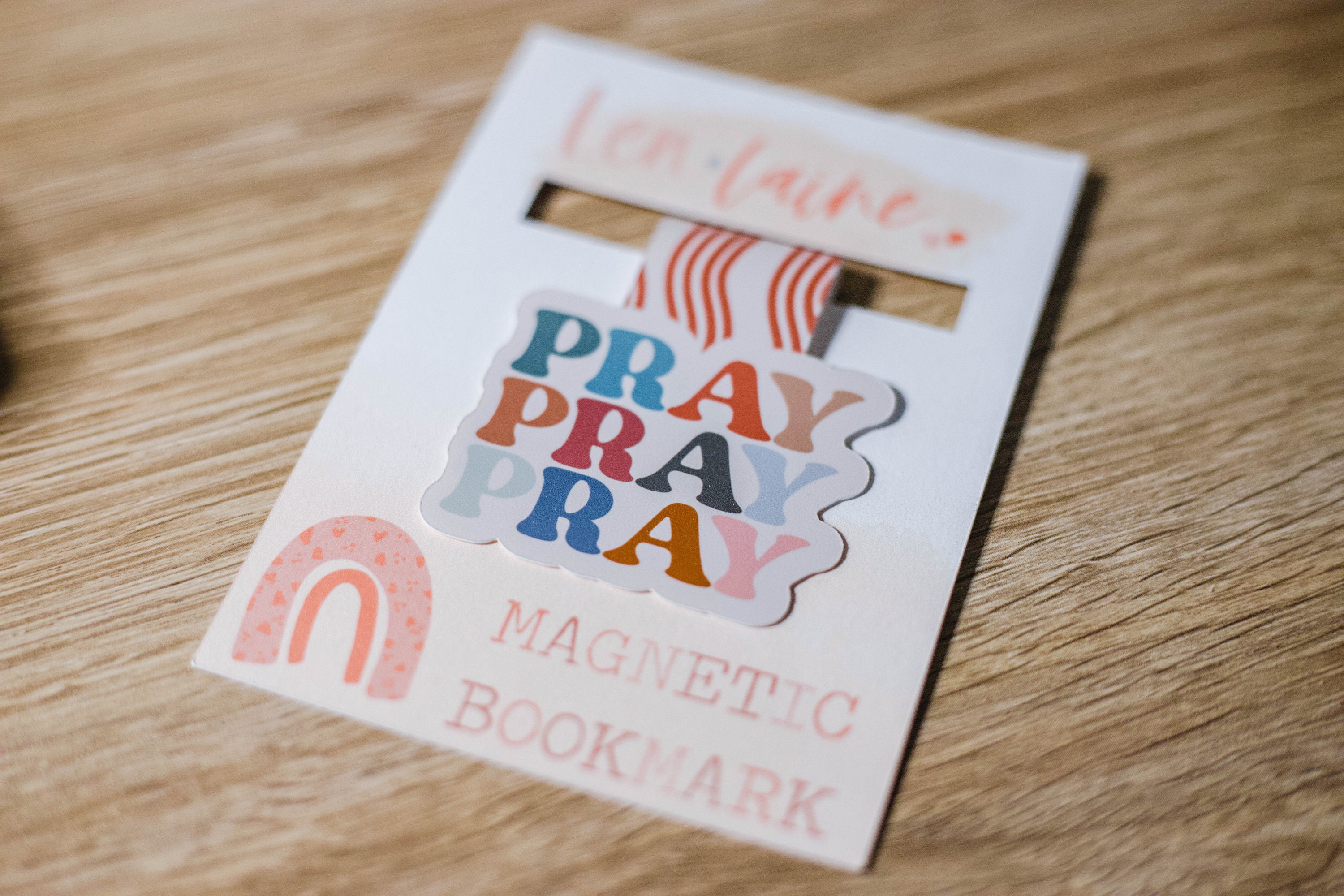 Pray Pray Pray Magnetic Double Sided Bookmark | Etsy