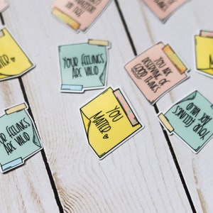Sticky Note Affirmation Mini Sticker Set | Positivity Stickers - Etsy
