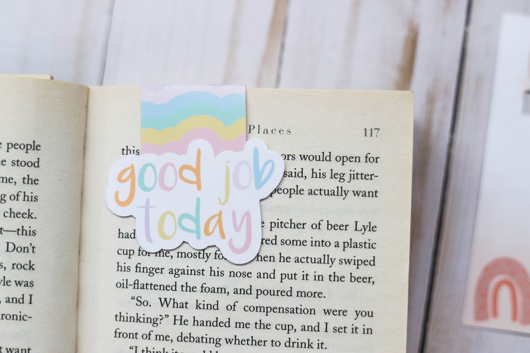 Good Job Today Colorful Magnetic Double Sided Bookmark - Etsy