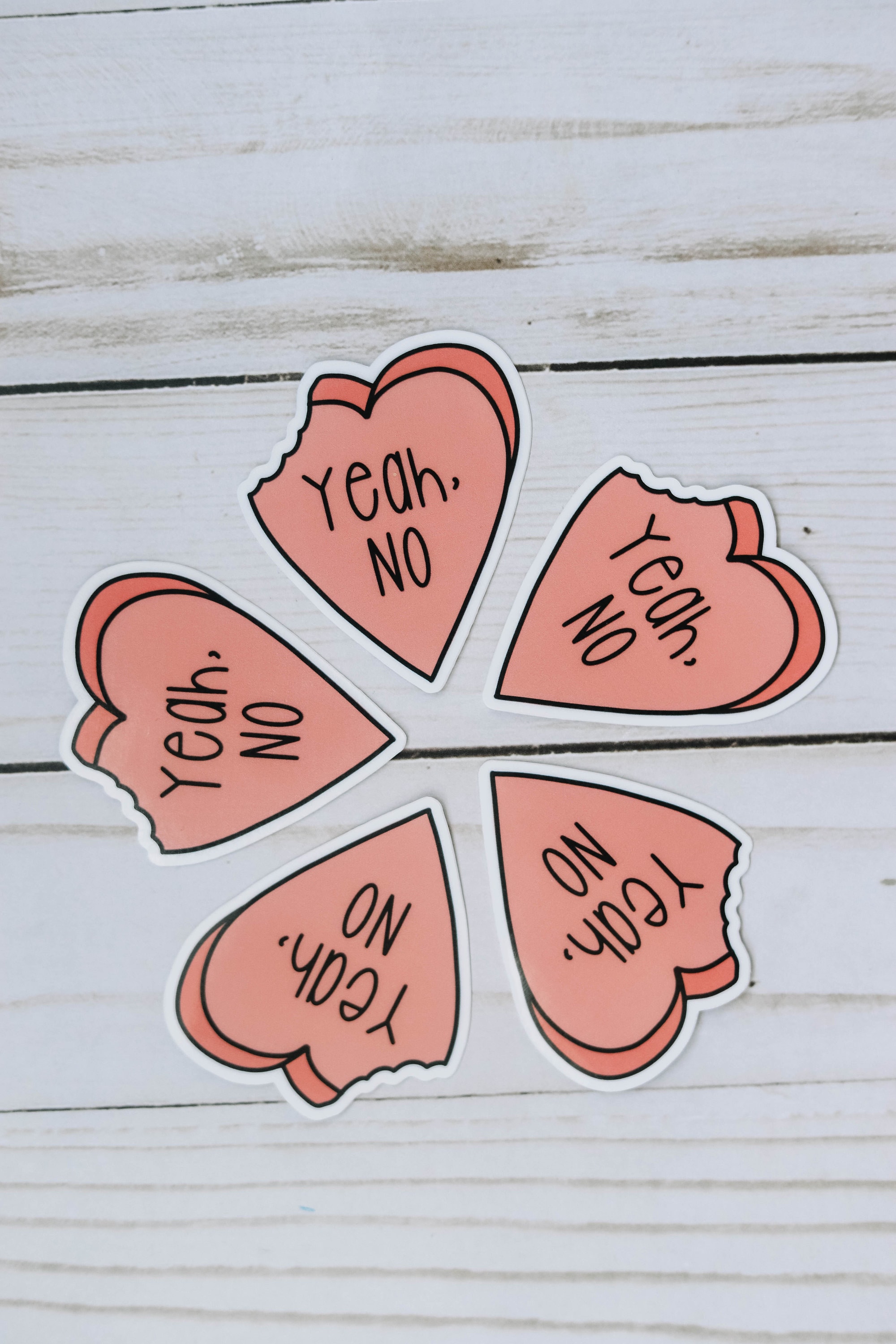 Yeah, No Conversation Heart Sticker | Galentine's Day Sticker - Etsy