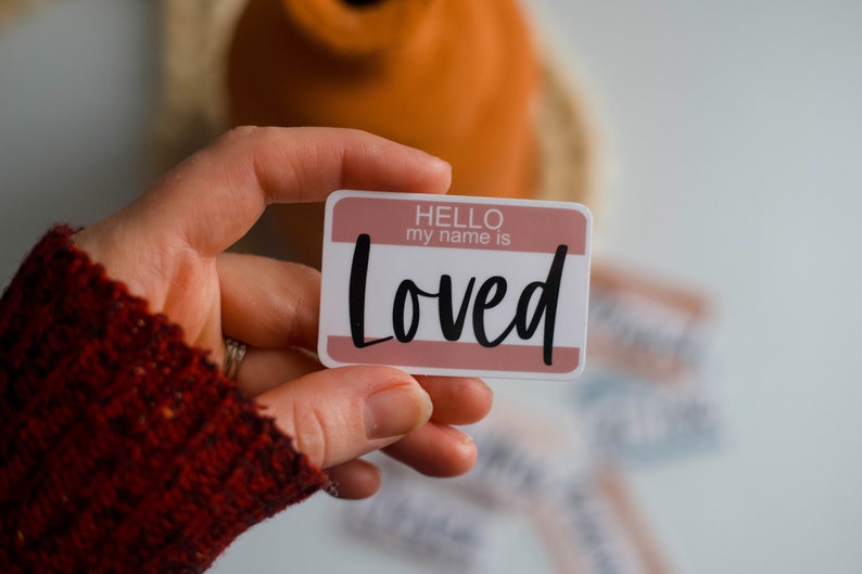 Hello My Name is Worthy Forgiven Enough Redeemed Set - Etsy
