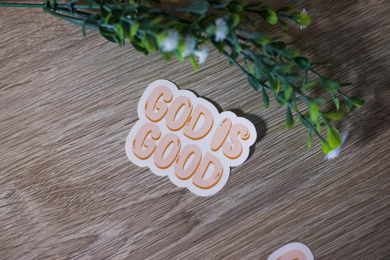 God is Good Hand Lettered Sticker Faith Sticker - Etsy