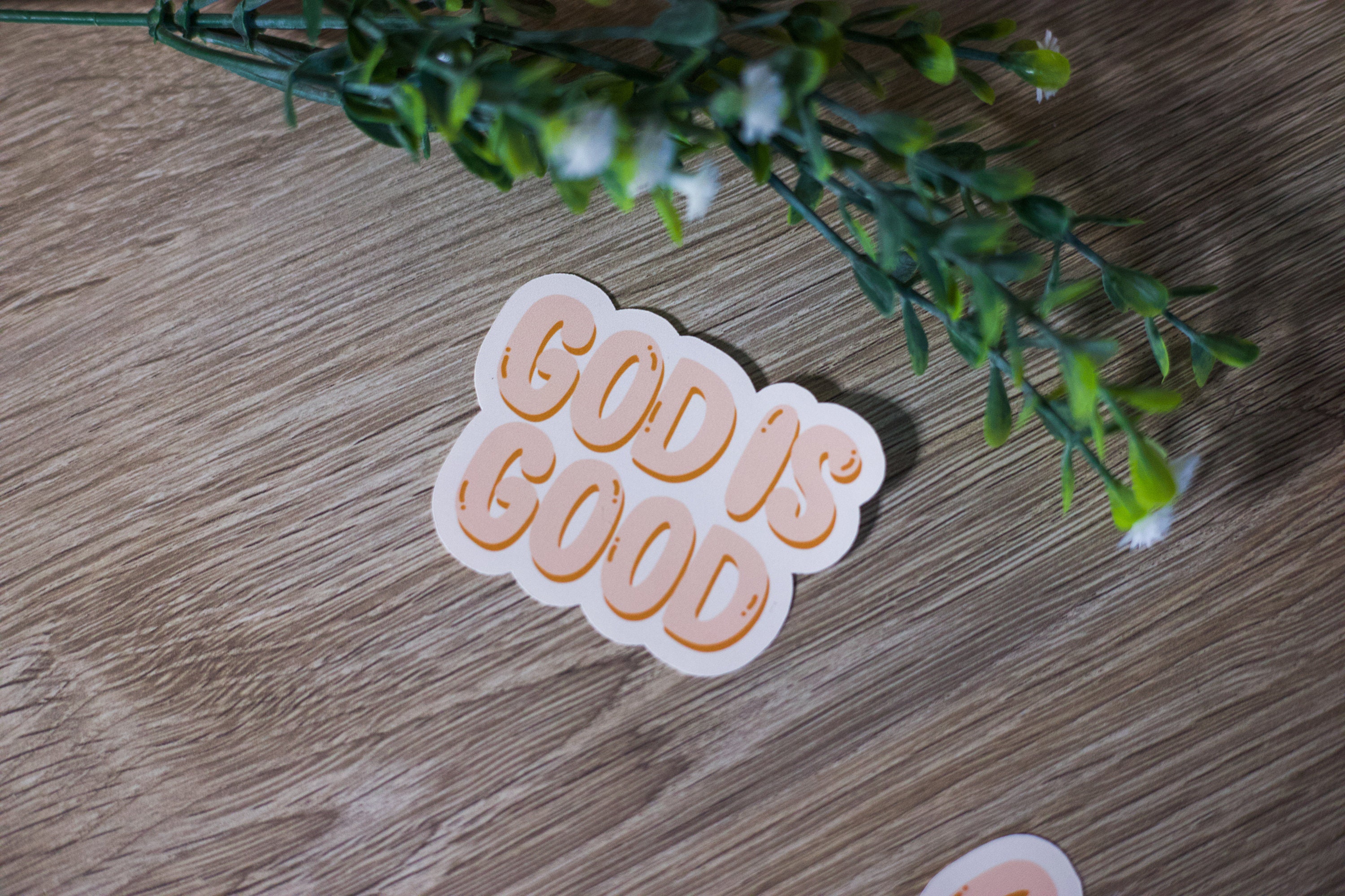 God is Good Hand Lettered Sticker Faith Sticker - Etsy