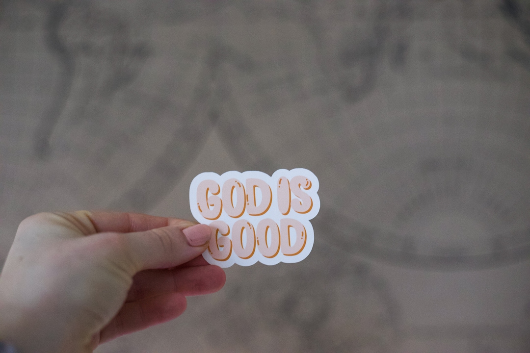 God is Good Hand Lettered Sticker, Faith Sticker - Etsy