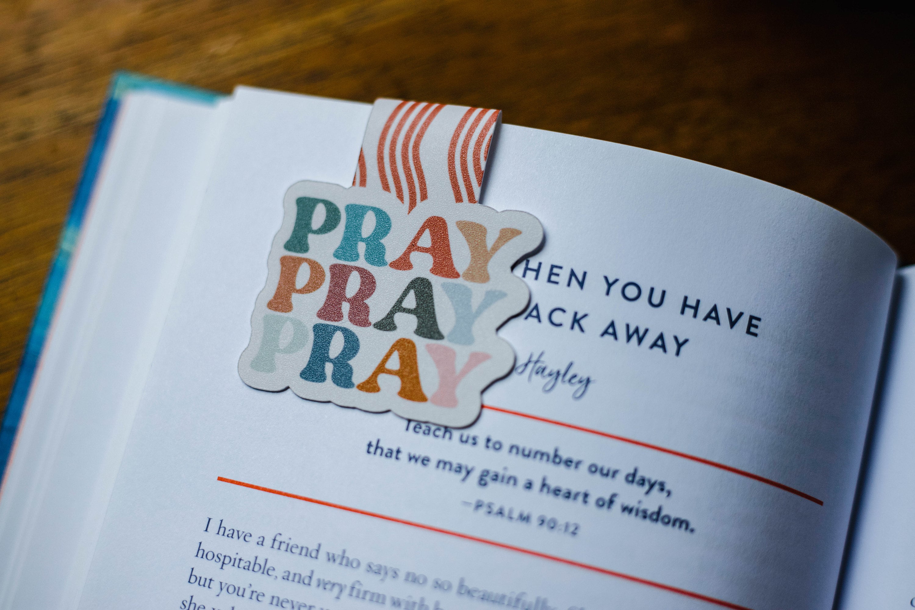 Pray Pray Pray Magnetic Double Sided Bookmark | Etsy