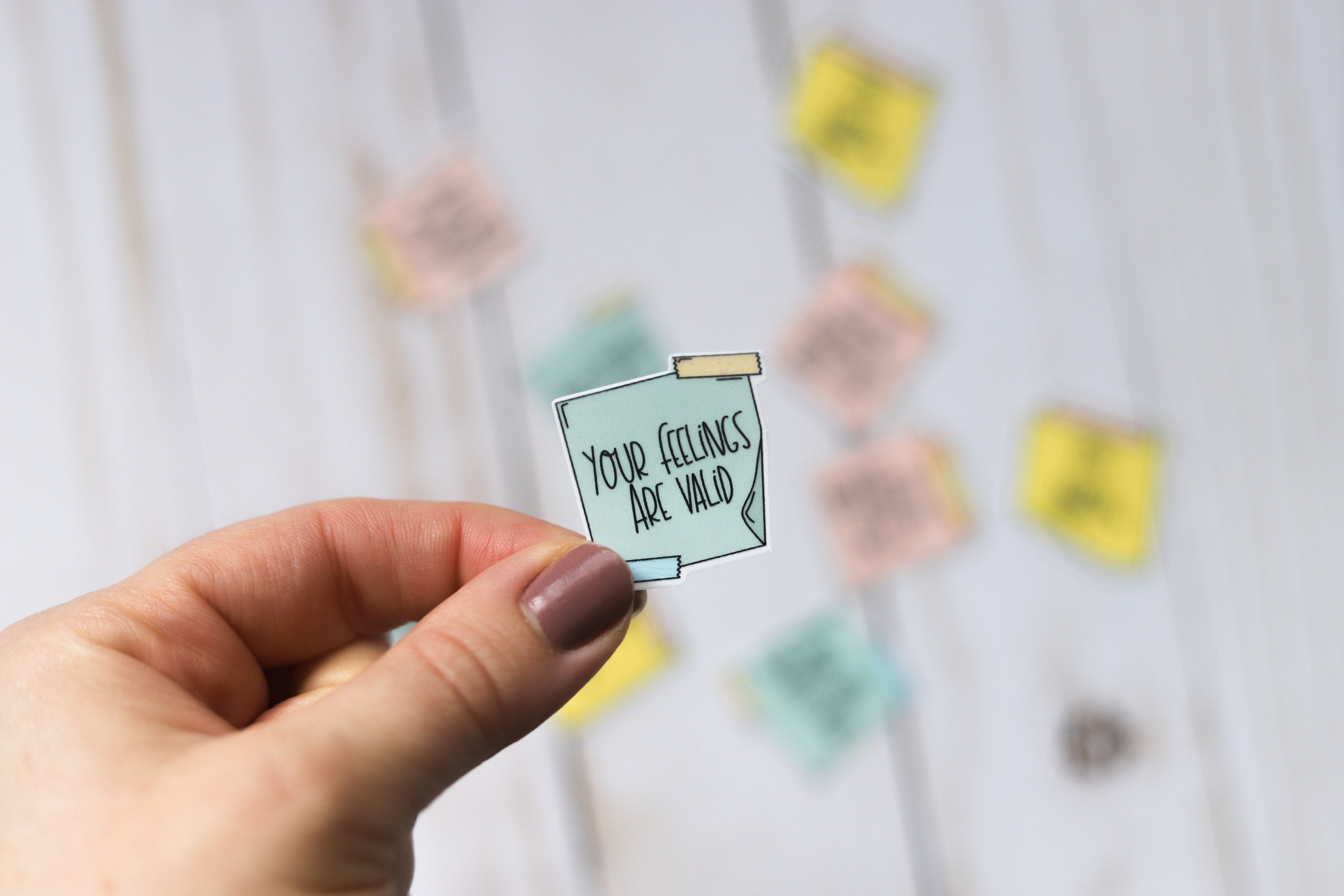 Sticky Note Affirmation Mini Sticker Set Positivity Stickers - Etsy