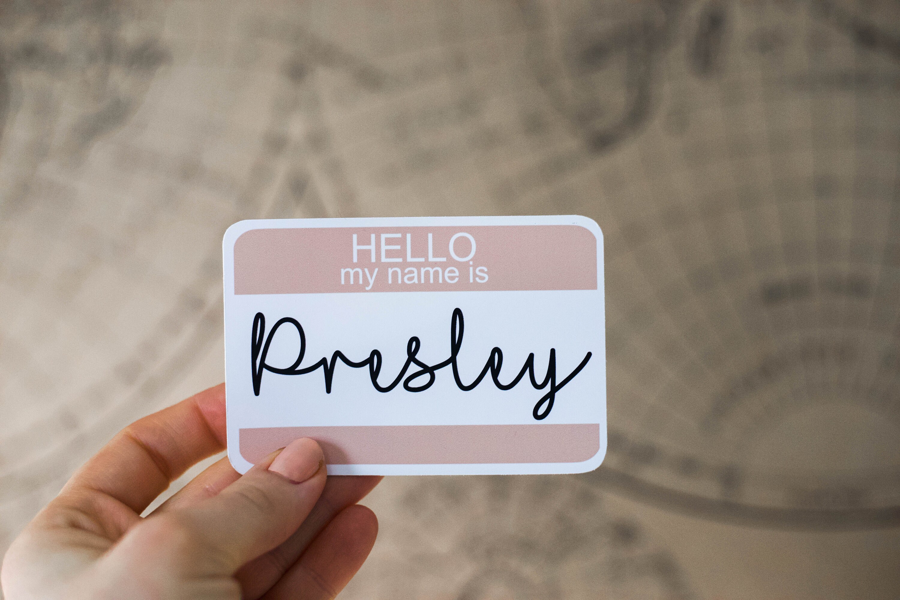 Hallo mein Name ist ... Personalisierter moderner Baby | Etsy