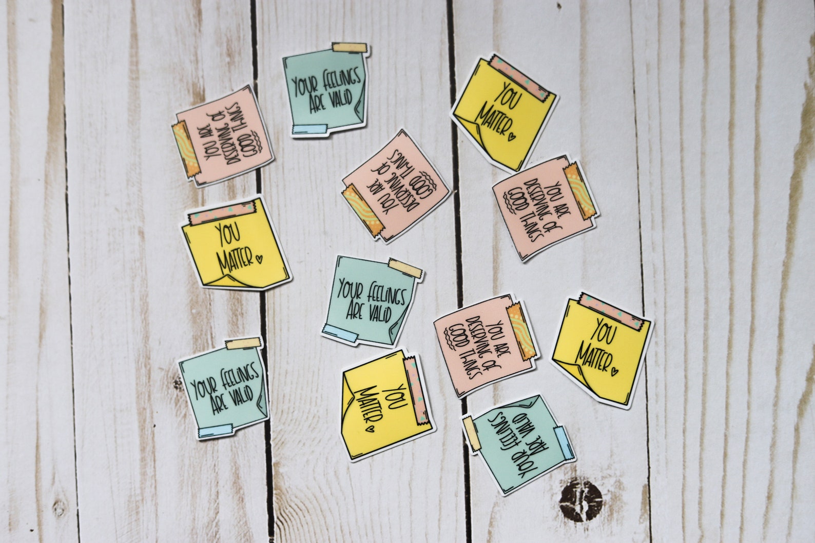 Sticky Note Affirmation Mini Sticker Set Positivity Stickers - Etsy