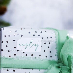 Custom Name Gift Tag Stickers - Etsy