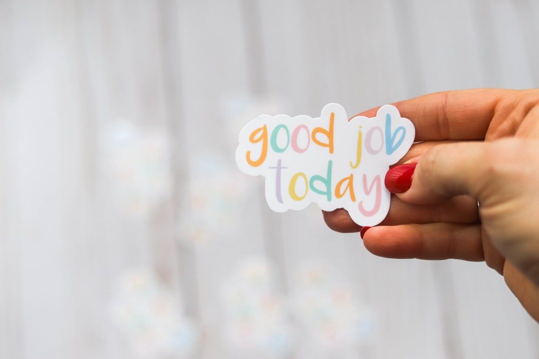 Good Job Today Colorful Sticker - Etsy
