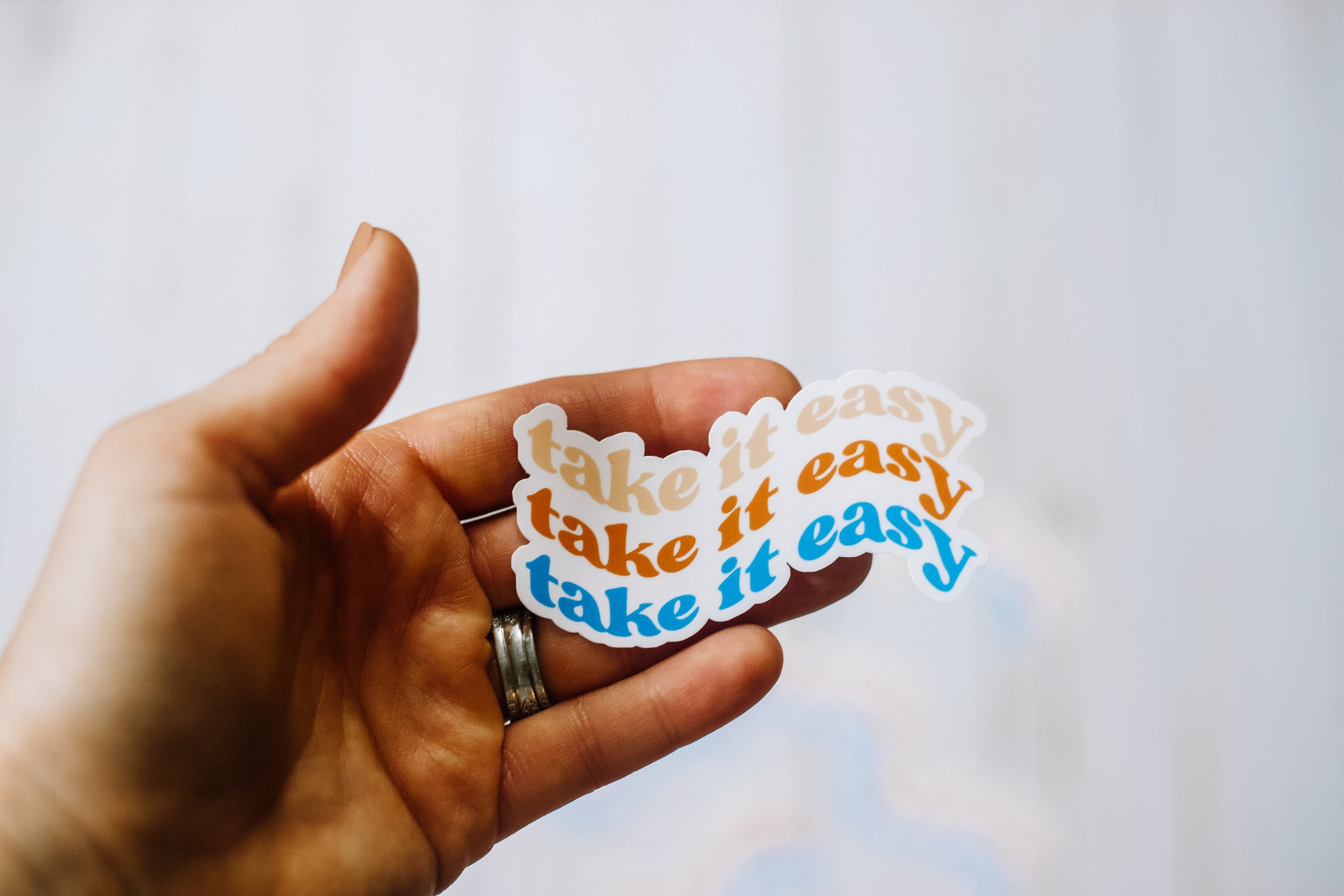 Take It Easy Sticker Positivity Sticker Mental Health - Etsy